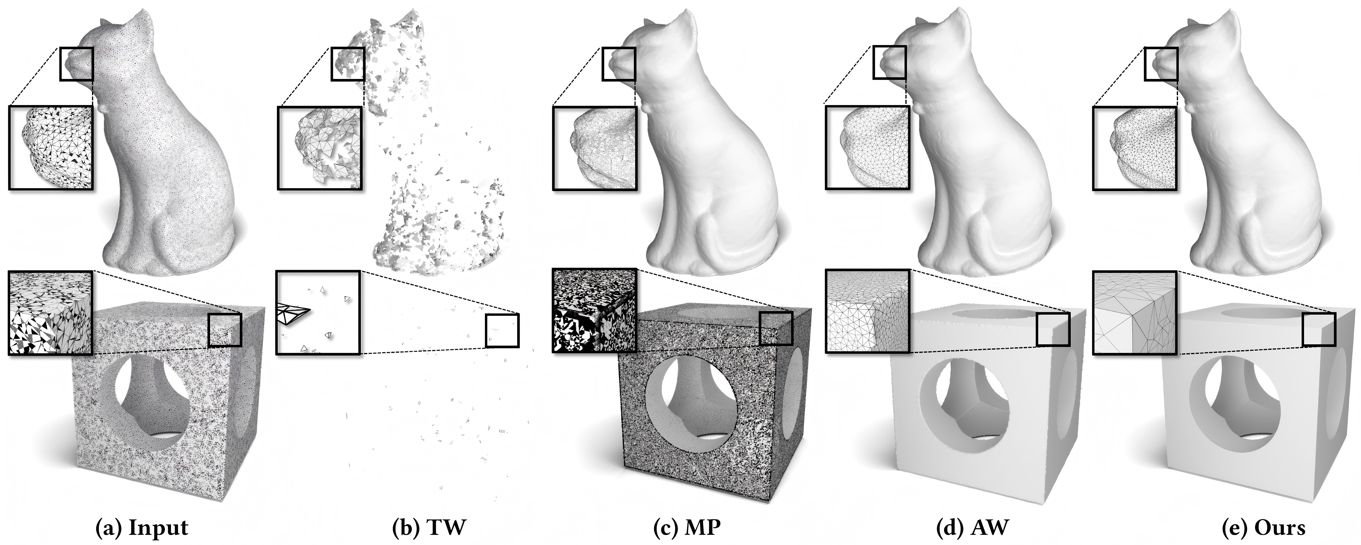 A gallery of repair results by our algorithm.